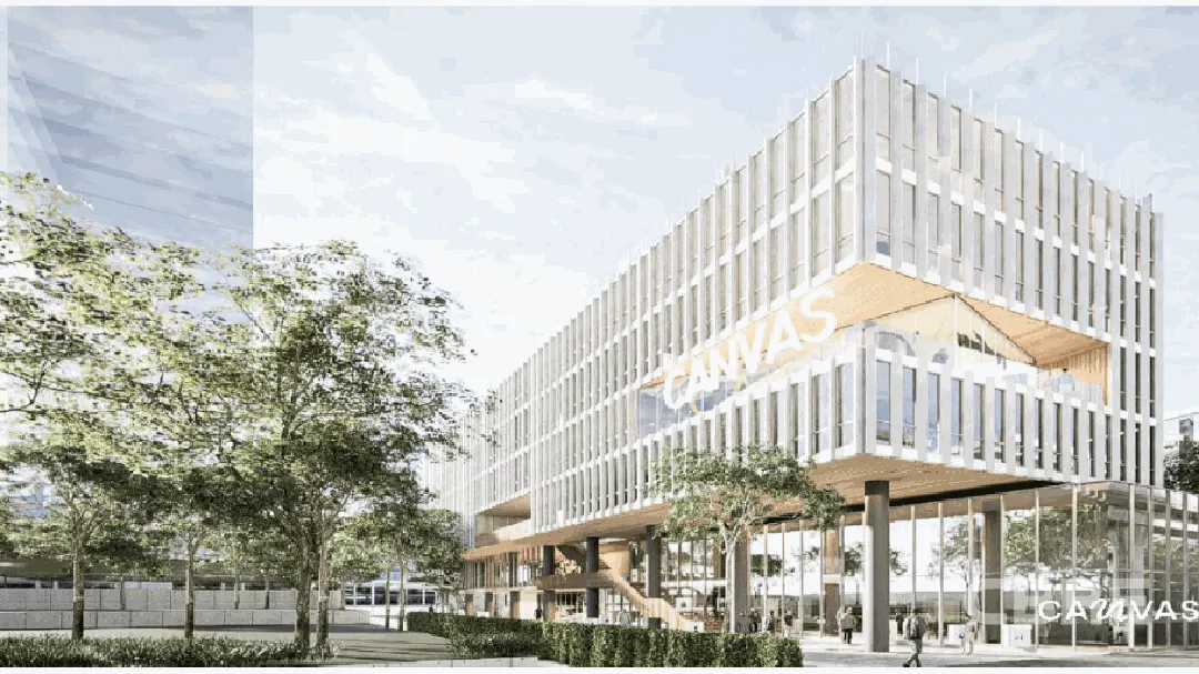 Canvas Office Building with Retail Space for Rent in Bangkok