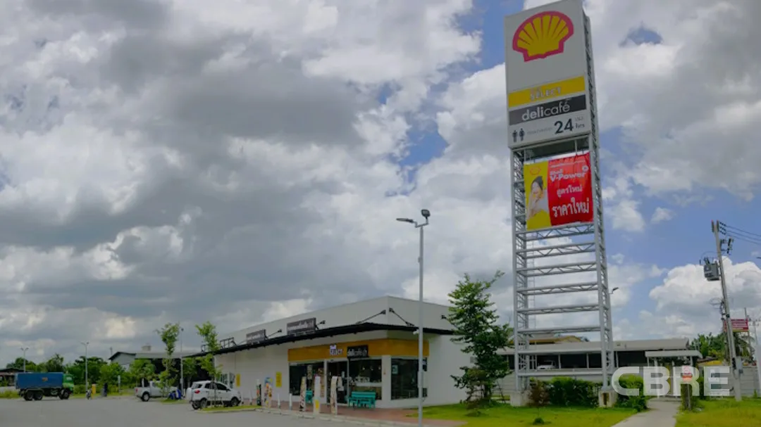 Rent Retail in Shell Gas Station in Saraburi Thailand