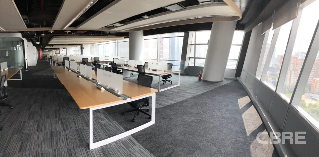 Unilever House Fitted Office Space for Rent Rama 9 Bangkok